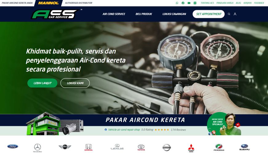 PAKAR AIRCOND KERETA - ACS Car Service.